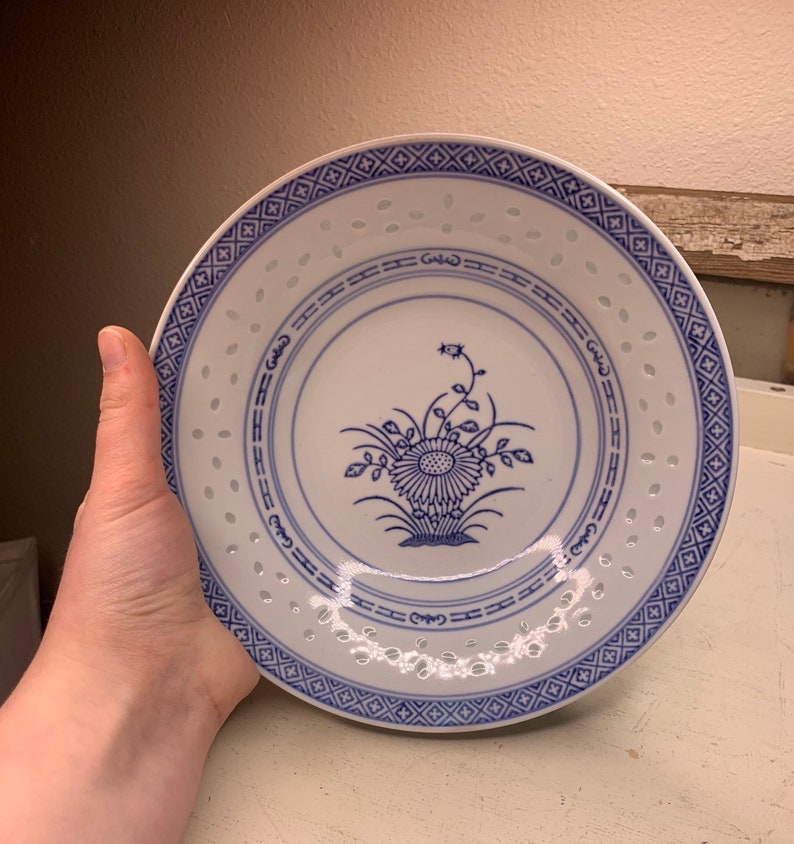 Vintage Rice Grain Large Bowl - Etsy