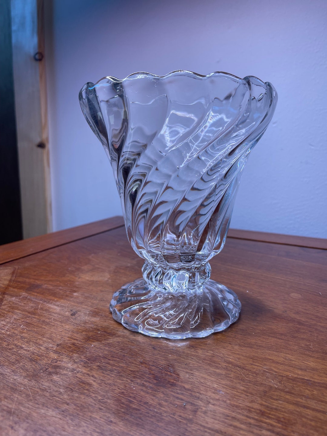 Fostoria Colony 7.25” Tall Cut Glass Vase - Etsy