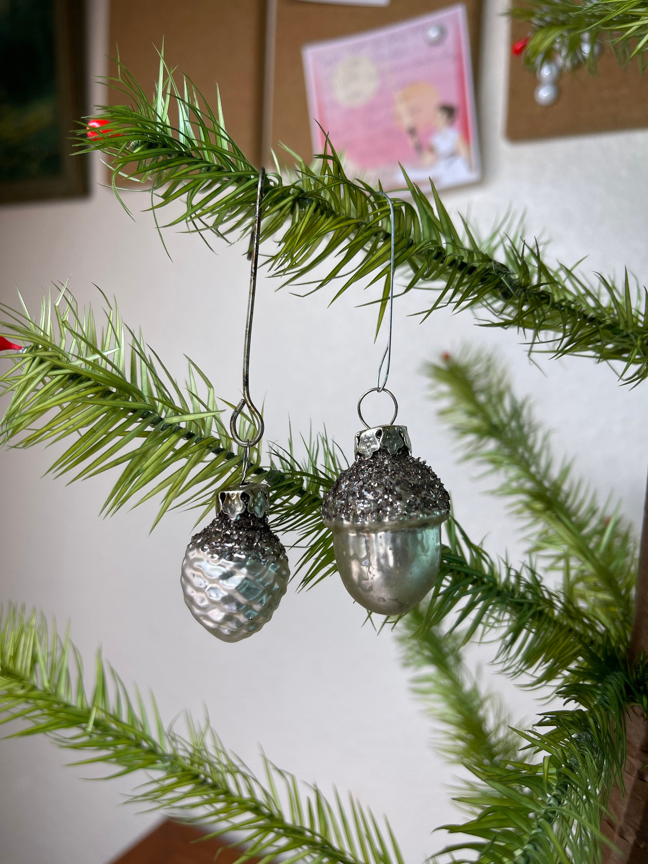 Bethany Lowe Vintage Styled Glass Acorn Ornament - Etsy