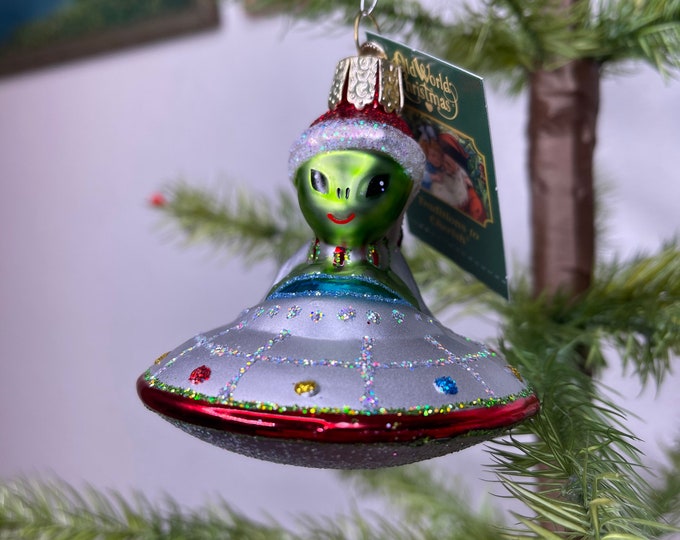 UFO Alien Old World Christmas Ornaments - Etsy