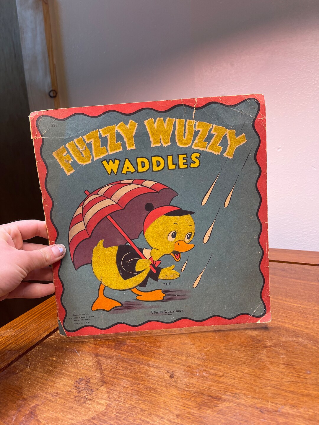 1945 Fuzzy Wuzzy Waddles Childrens Book - Etsy