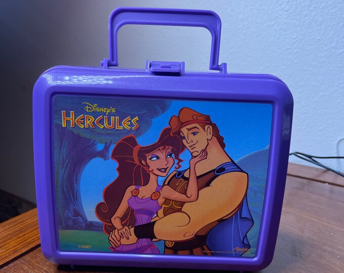 1997 Hercules Aladdin Plastic Lunch Box! - Etsy