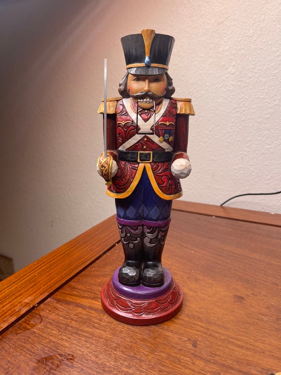 Jim Shore Armed With Holiday Cheer Nutcracker Christmas Statue - Etsy
