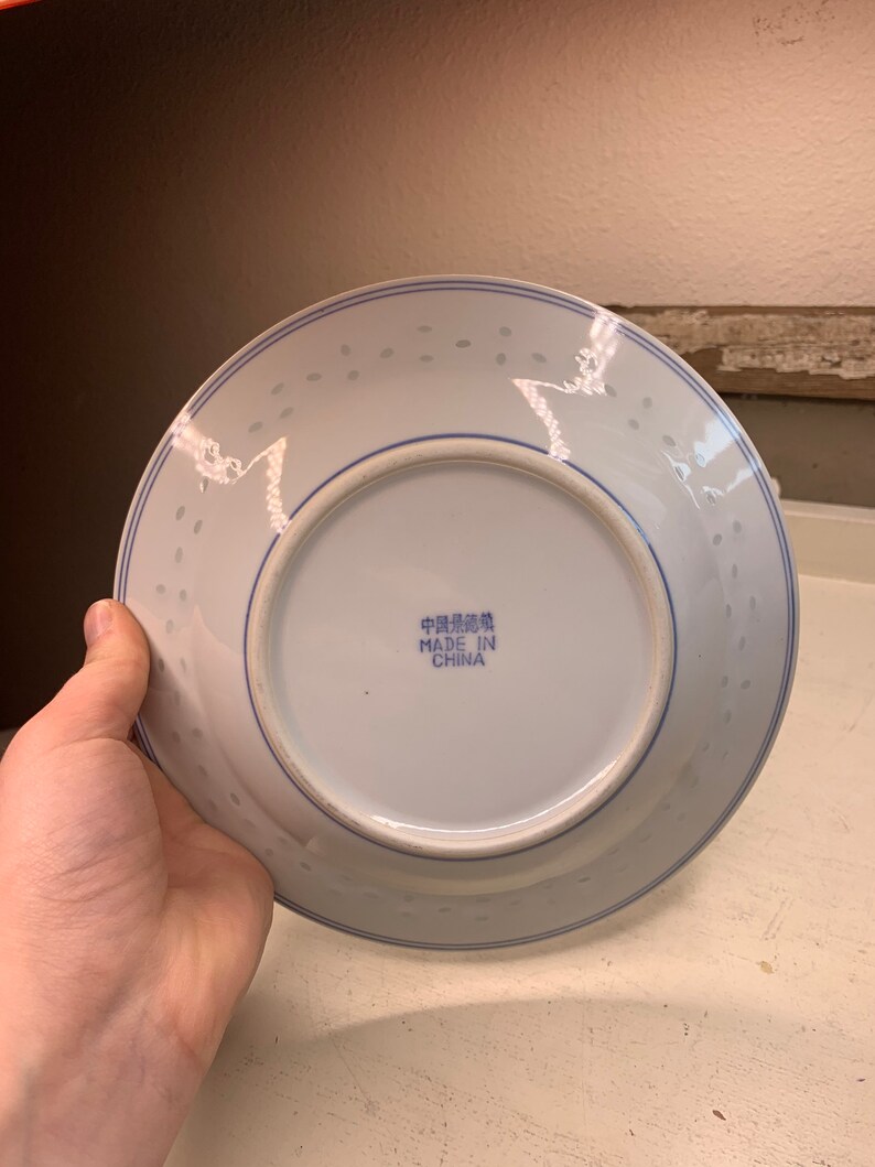 Vintage Rice Grain Large Bowl - Etsy