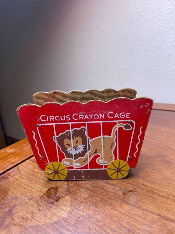 Antique Circus Crayon Cage Crayon Holder - Etsy
