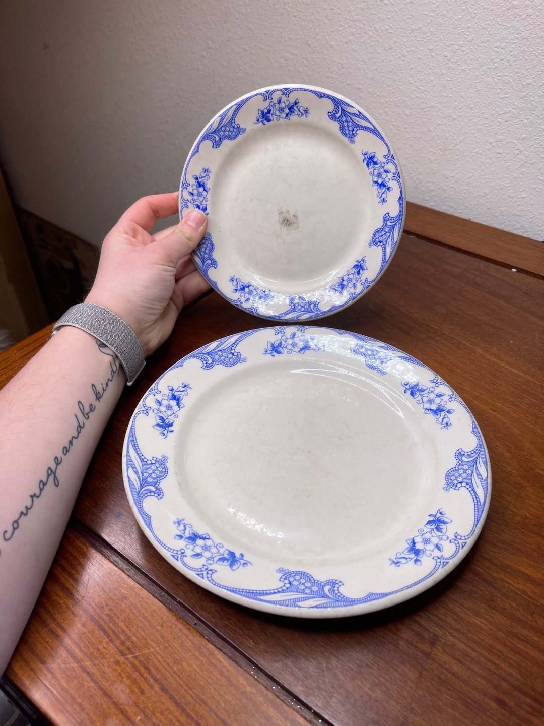 1940s Transfer Ware Shenango China Rimrol Plate Set - Etsy