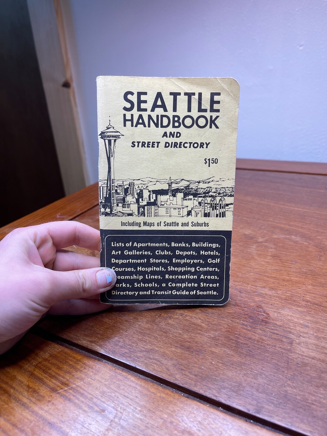 1967 Seattle Handbook and Street Directory Maps of Seattle and Suburbs ...