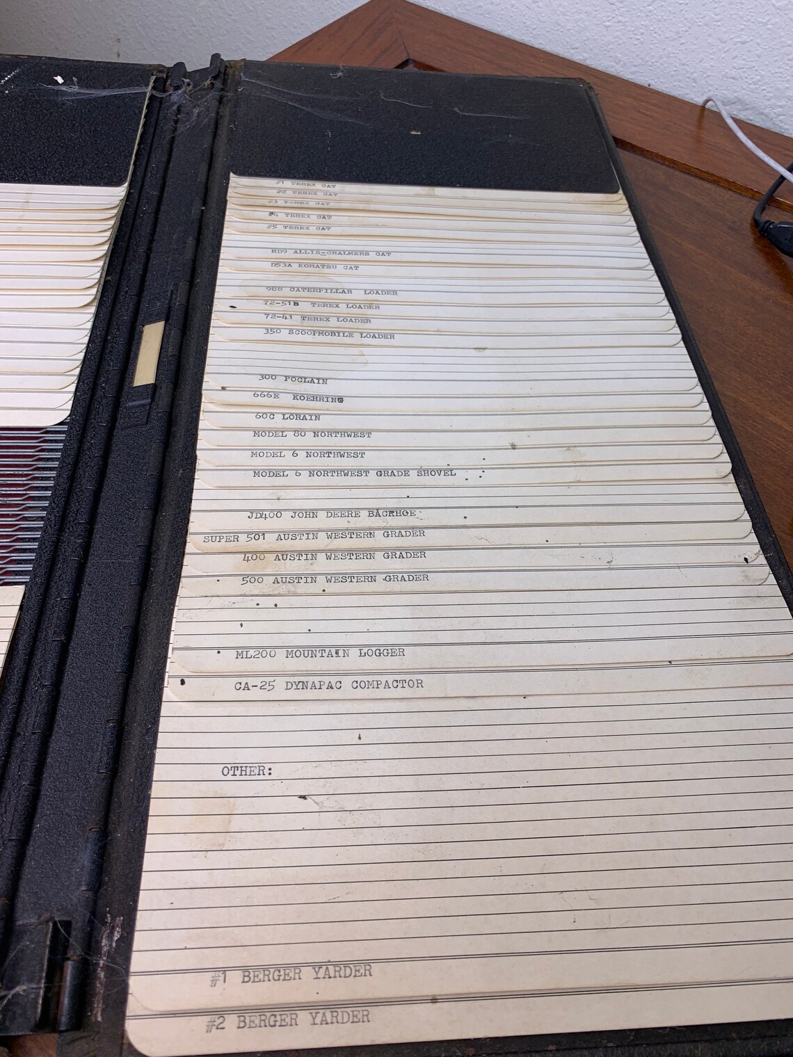 Index Card Logging Ledger Acme Visible Records Inc | Etsy