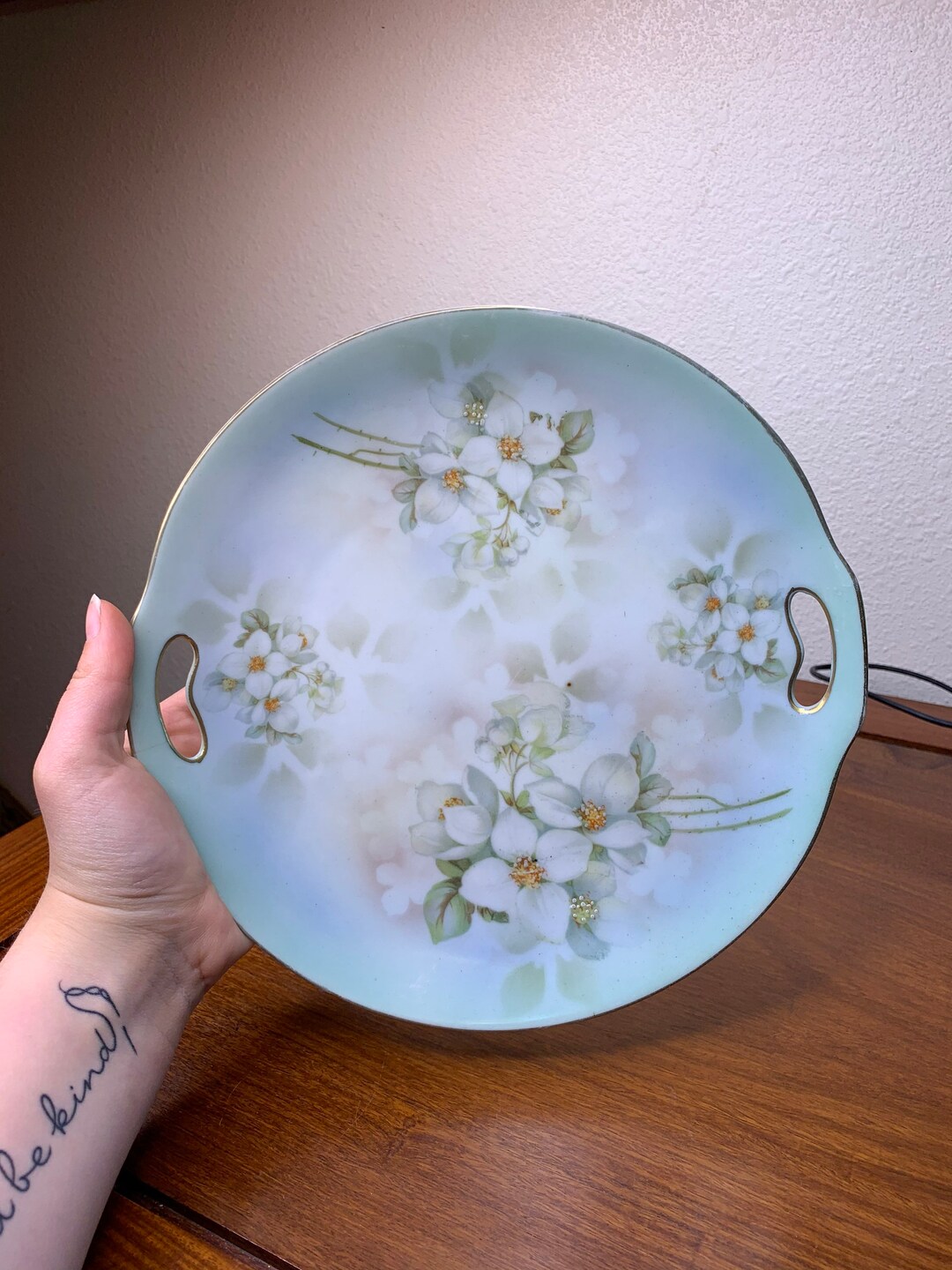 1940s Porcelain German Qrov Saxe Cottagecore Plate - Etsy