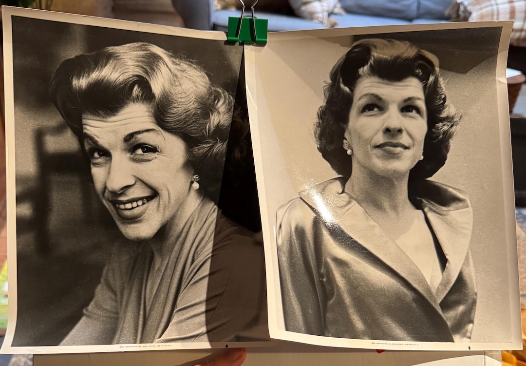 Lovely Vintage 1960s Publicity Head Shots Black and White Pictures of ...