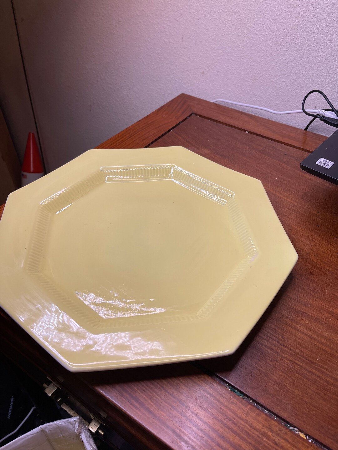 1950s Yellow Independence Ironstone Castleton Serving Platter Chop ...