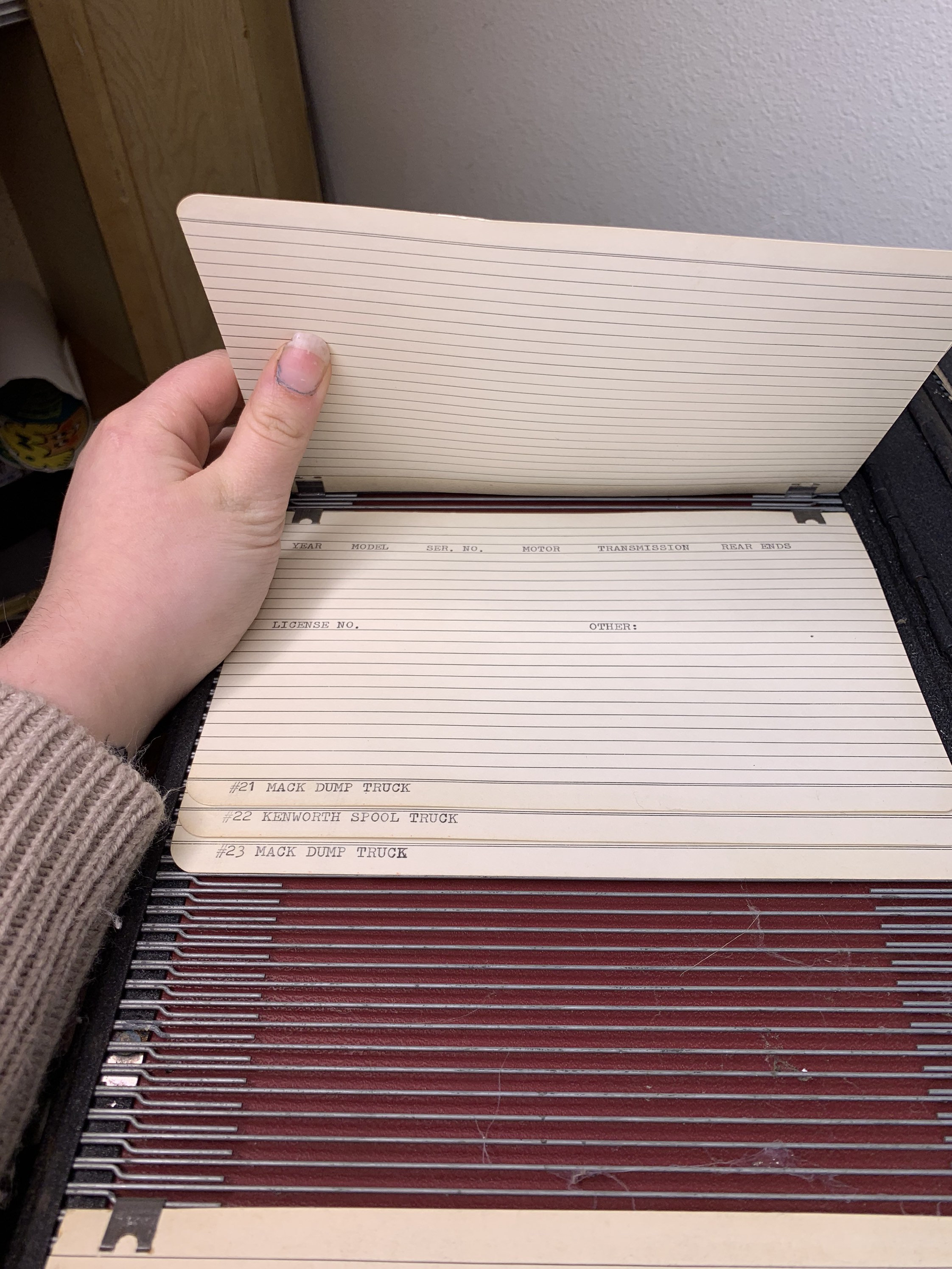 Index Card Logging Ledger Acme Visible Records Inc | Etsy