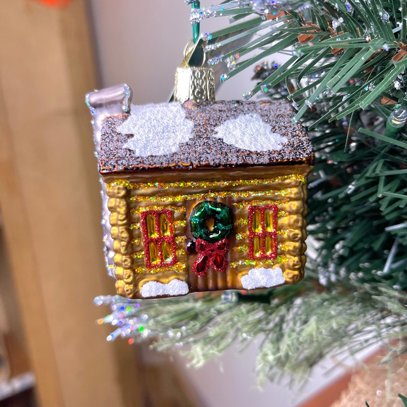 Log Cabin Ornament - Etsy
