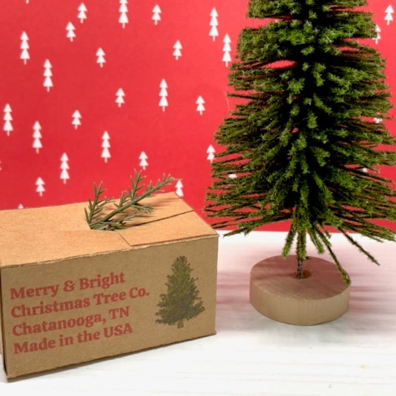 Miniature Christmas Tree Box - Etsy