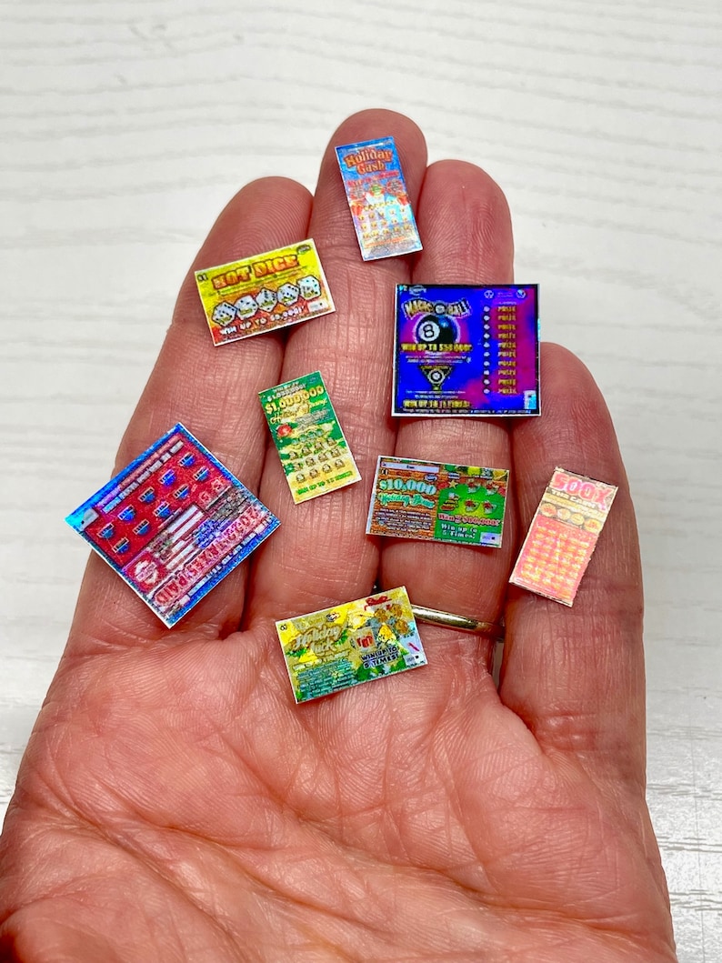 Miniature Dollhouse Lotto Ticket Replicas - Etsy