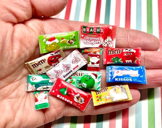 Miniature Christmas Candy Packages - Etsy