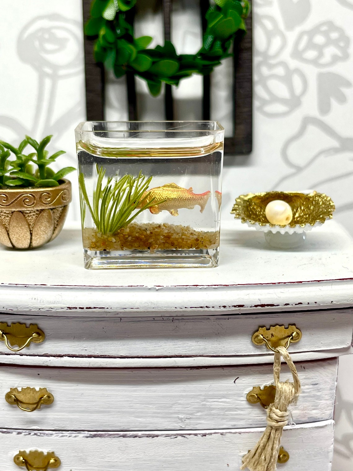 Miniature Dollhouse Fish Tank / Fish Bowl - Etsy