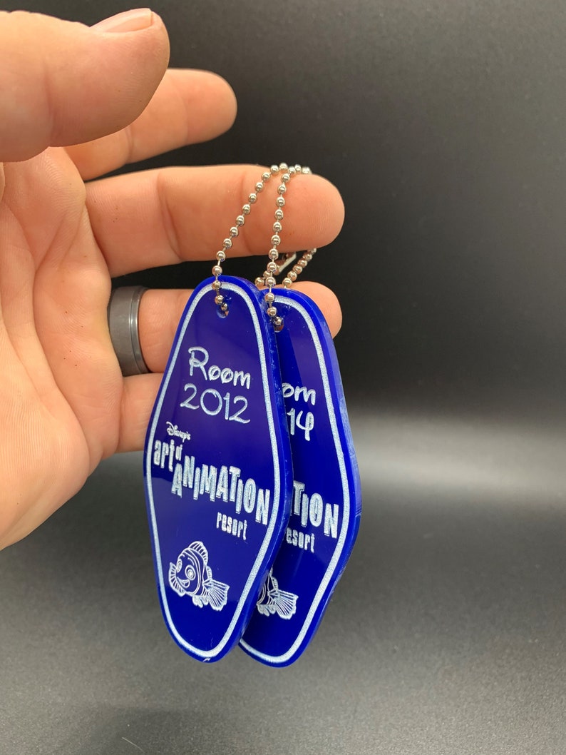 Art of Animation Vintage Keychain Vintage Hotel Keychain | Etsy