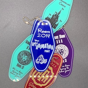 Art of Animation Vintage Keychain, Vintage Hotel Keychain, Disney Gift ...