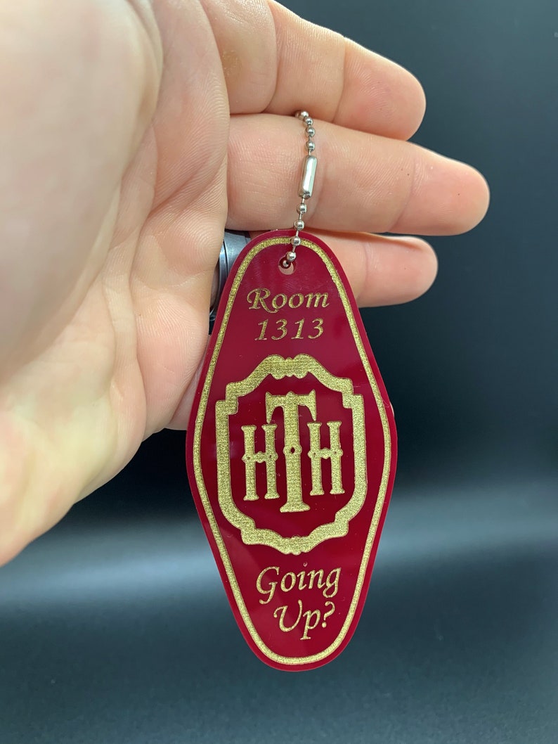 Tower of Terror Keychain Disney Vintage Hotel Keychain - Etsy