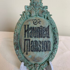Haunted Mansion Sign W/ Stand, Disney Fan Gift, Park Gift - Etsy