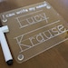 Dry Erase Name Tracing Board, Reusable Custom Personalized Dry Erase ...