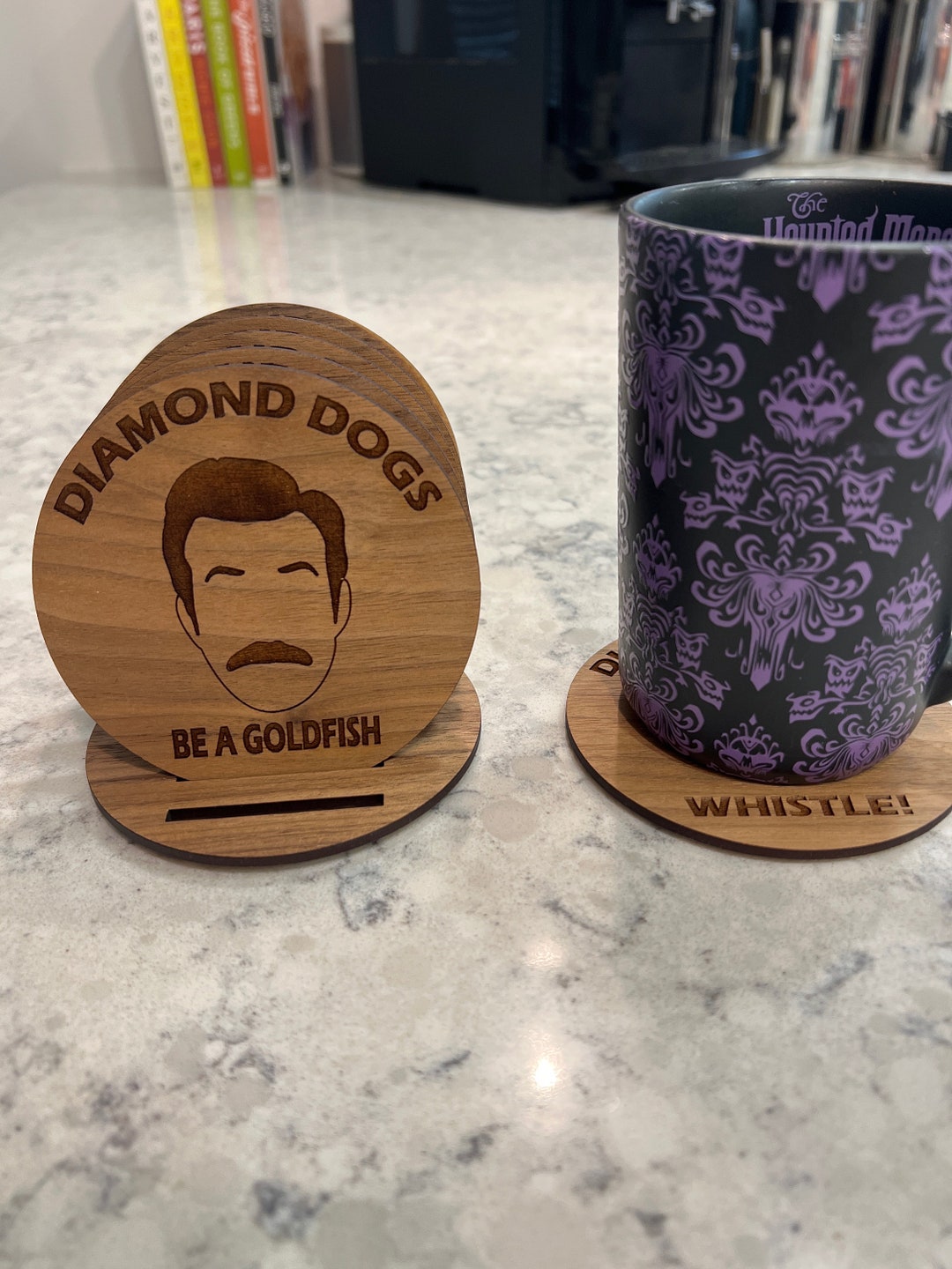 Diamond Dogs Ted Lasso Coaster Set, AFC Richmond , Roy Kent, Ted Lasso ...