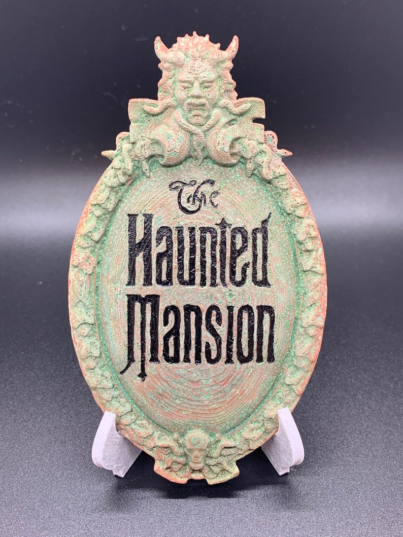 Haunted Mansion Sign W/ Stand, Disney Fan Gift, Park Gift - Etsy