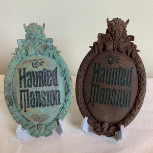 Haunted Mansion Sign W/ Stand, Disney Fan Gift, Park Gift - Etsy