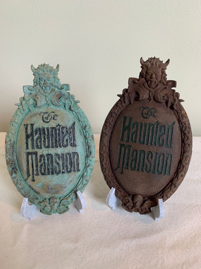 Haunted Mansion Sign W/ Stand, Disney Fan Gift, Park Gift - Etsy