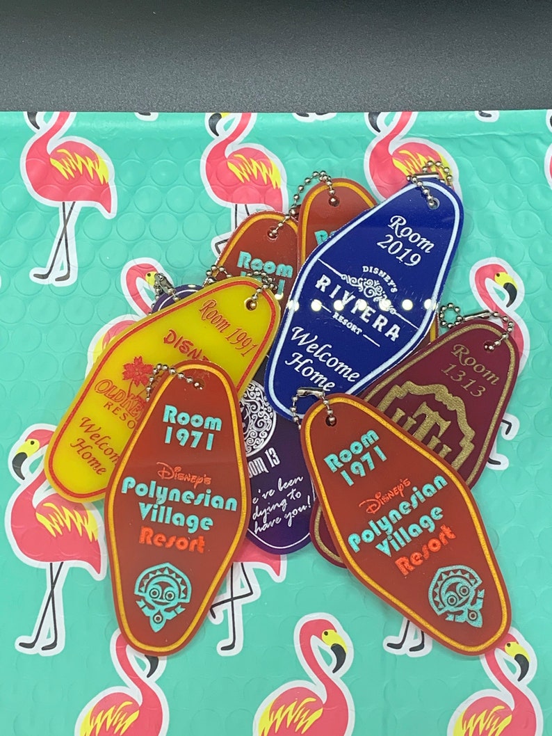 Polynesian Resort Keychain Vintage Hotel Keychain Disney | Etsy