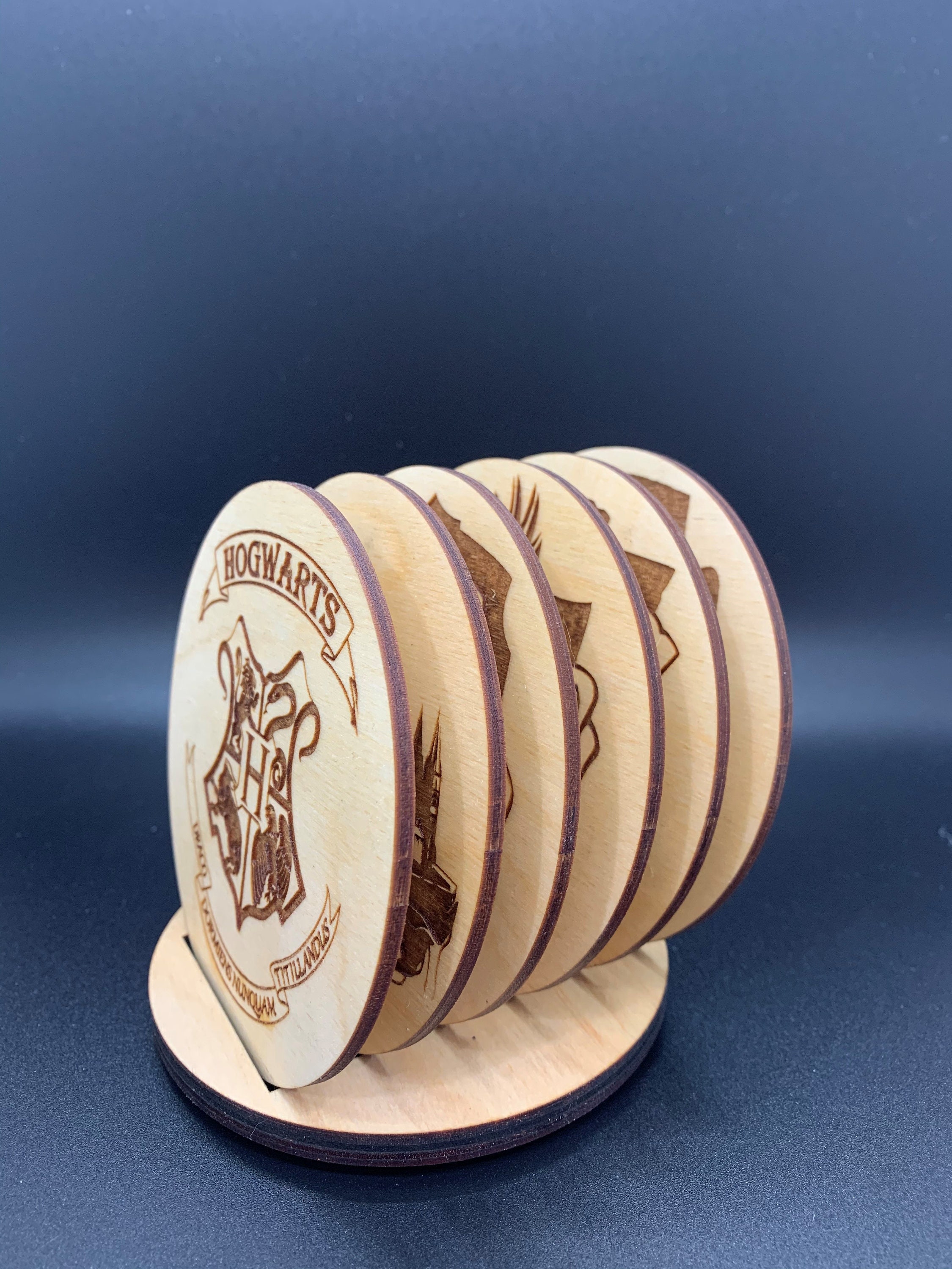 Harry Potter Coaster Set Hogwarts Gryffindor Harry Potter - Etsy UK