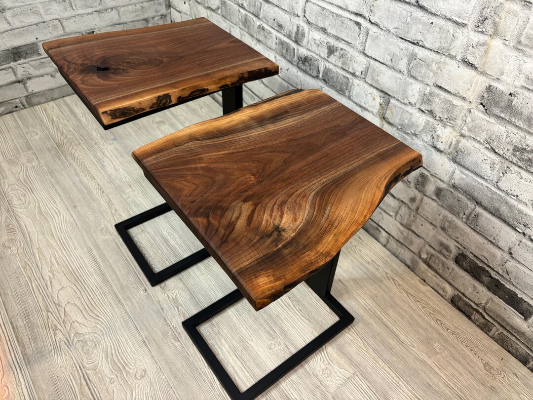 C Shape Table Modern End Table Unique Side Table End Tables for Living ...