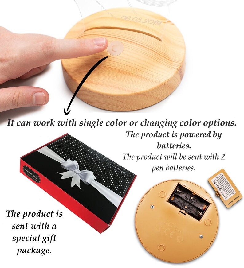 Caduceus Table Lamps Personalized for Doctors, Medical Symbol 3D Led ...