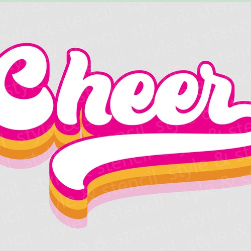 Cheer SVG Retro Cheer SVG Cheerleader SVG Cheer Shirts - Etsy
