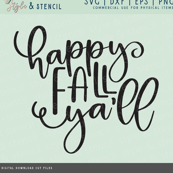 Happy Fall Yall - Etsy