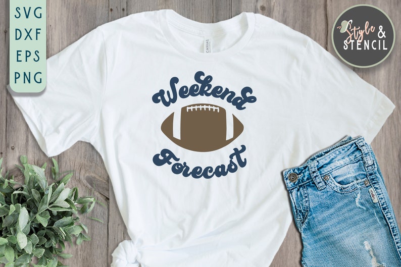 Weekend Forecast SVG Football SVG Game Day Football SVG | Etsy