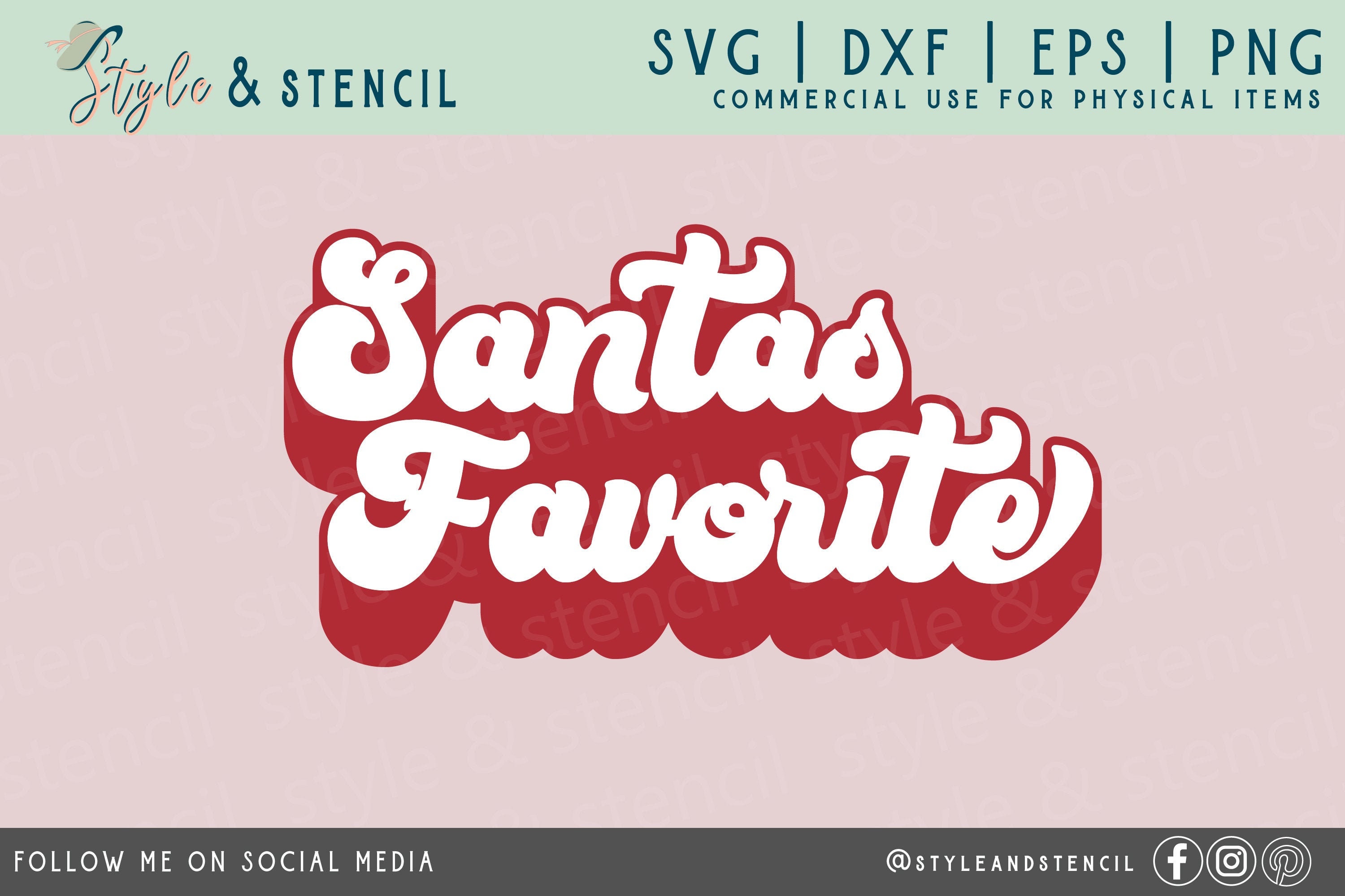 Santas Favorite SVG Christmas SVG Retro Christmas SVG - Etsy