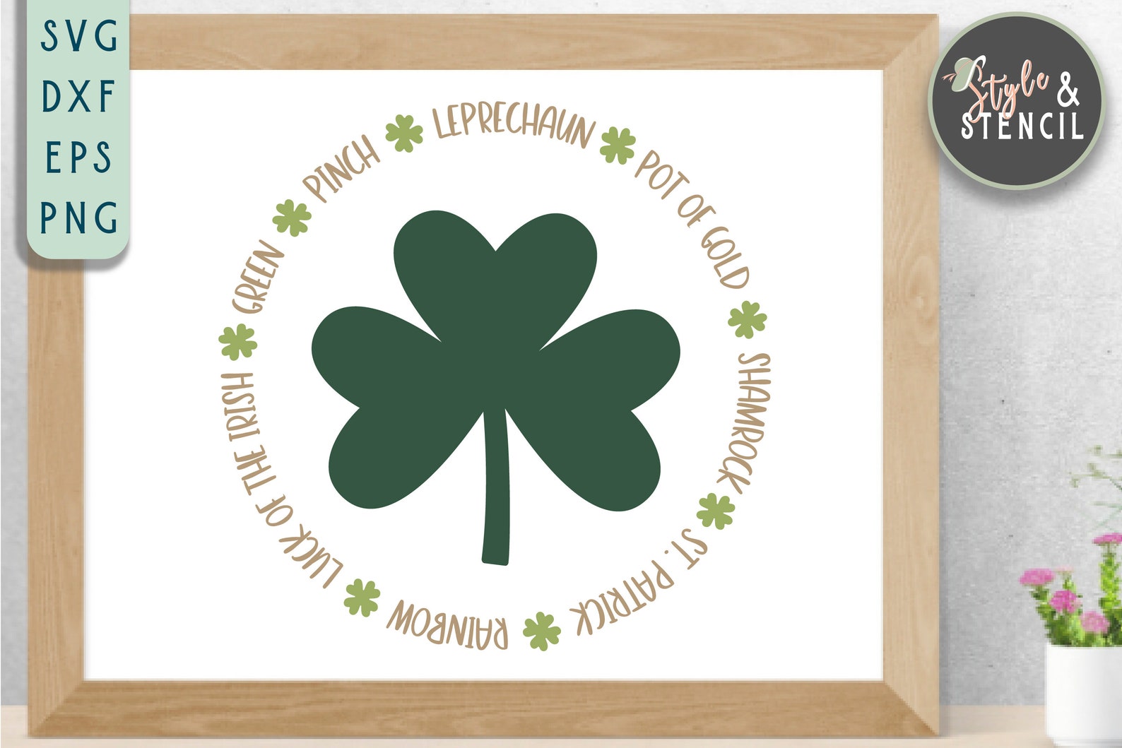 St Patricks Day Circle SVG St Patricks Day Sign SVG St. - Etsy