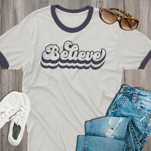 Believe SVG - Christmas SVG - Retro Christmas SVG - Retro Font ...