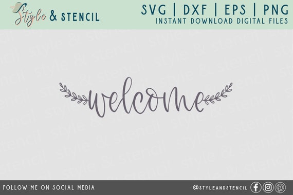 Welcome SVG Welcome Sign Home Decor Home Sign Welcome | Etsy