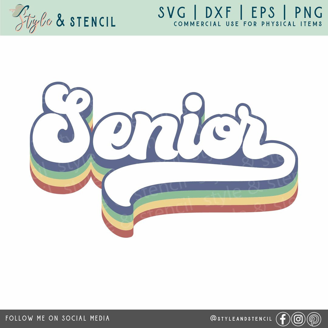 Senior 2021 SVG Senior 2021 Shirts Senior SVG Retro Font - Etsy