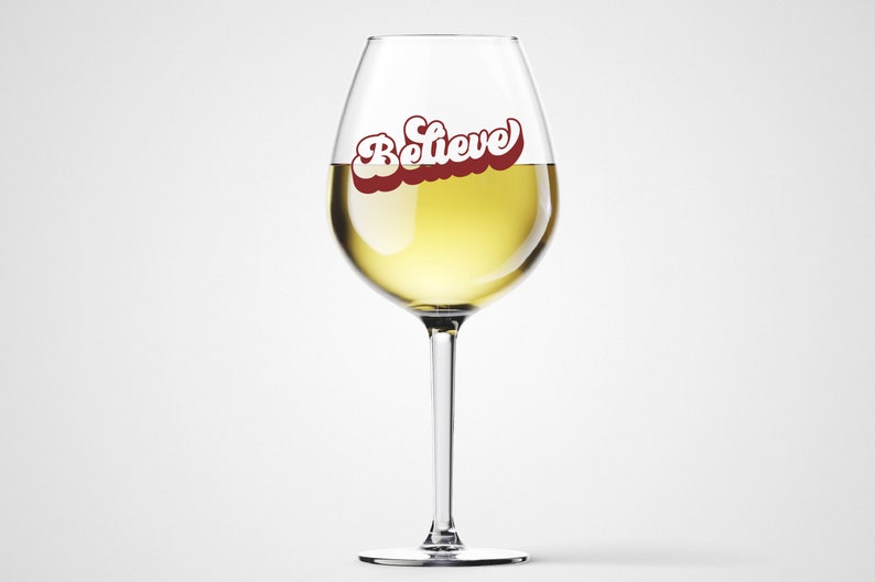 Believe SVG - Christmas SVG - Retro Christmas SVG - Retro Font ...