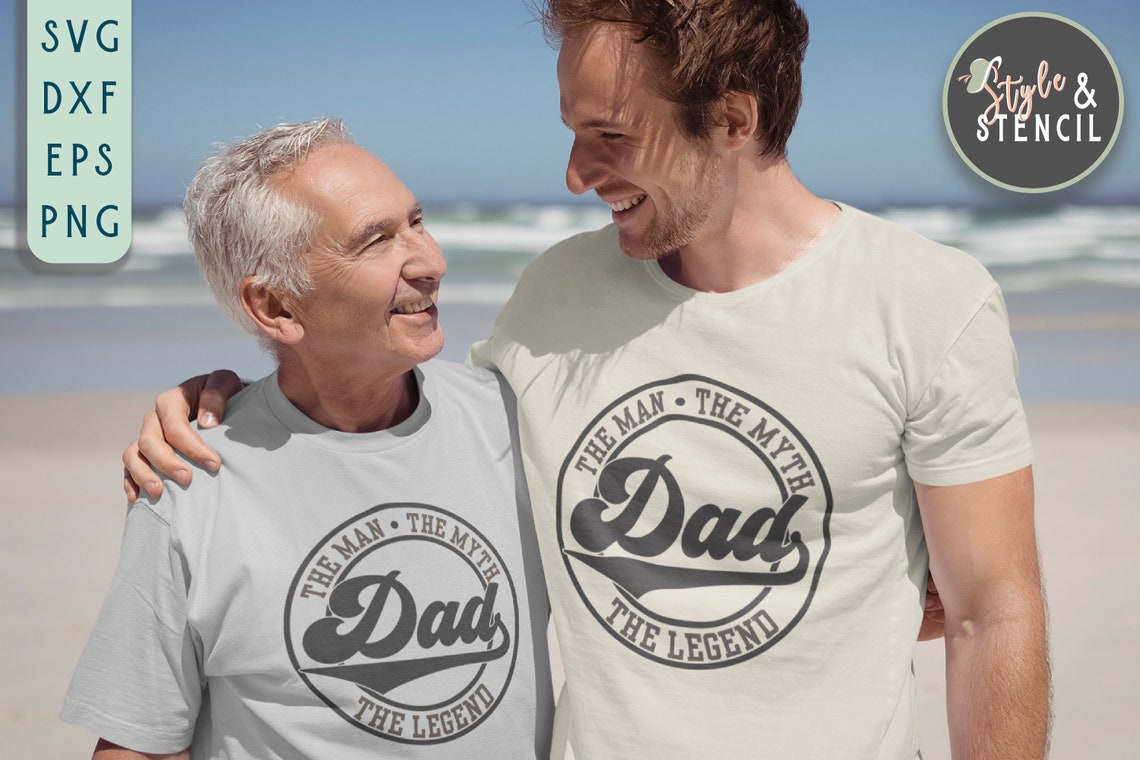 Dad SVG Fathers Day SVG Dad Gift the Man the Myth the - Etsy