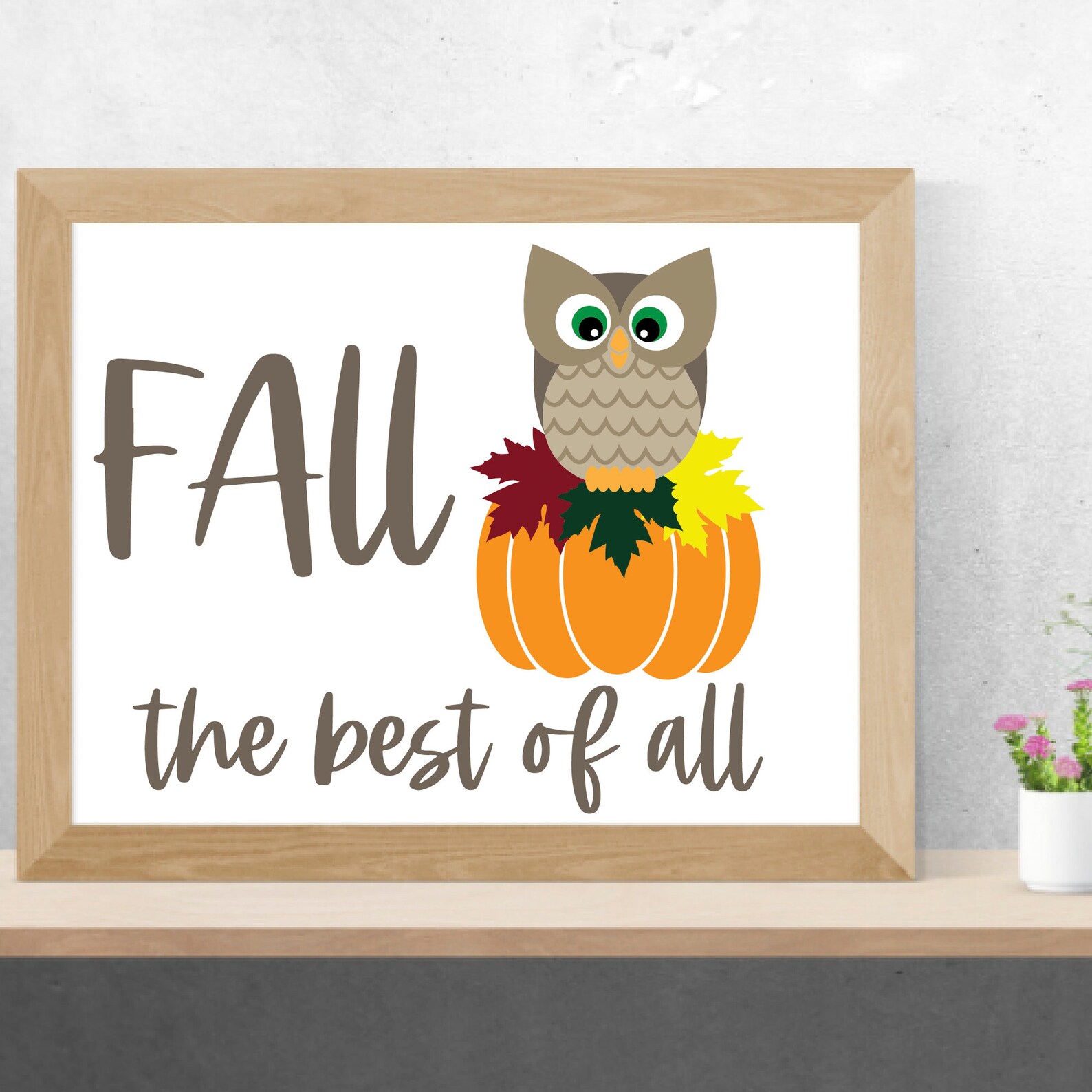 Fall Owl SVG Fall SVG Owl Svg Fall Decor Fall Owl - Etsy