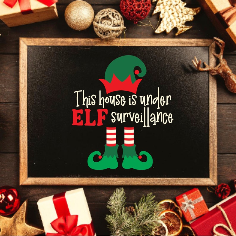 Elf Surveillance SVG Elf Surveillance Elf Hat and Feet SVG - Etsy