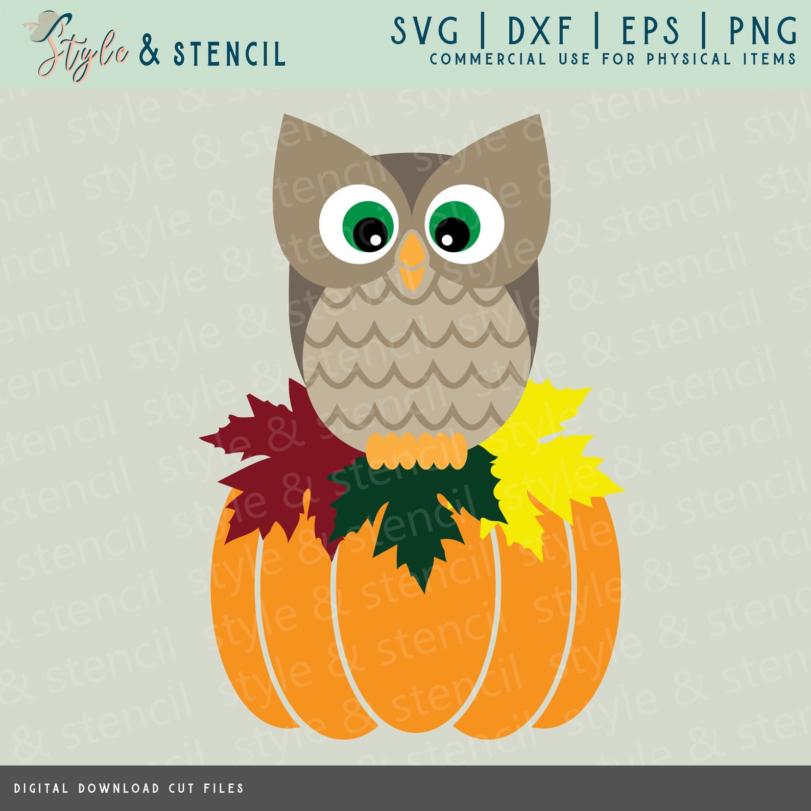 Fall Owl SVG Fall SVG Owl Svg Fall Decor Fall Owl - Etsy