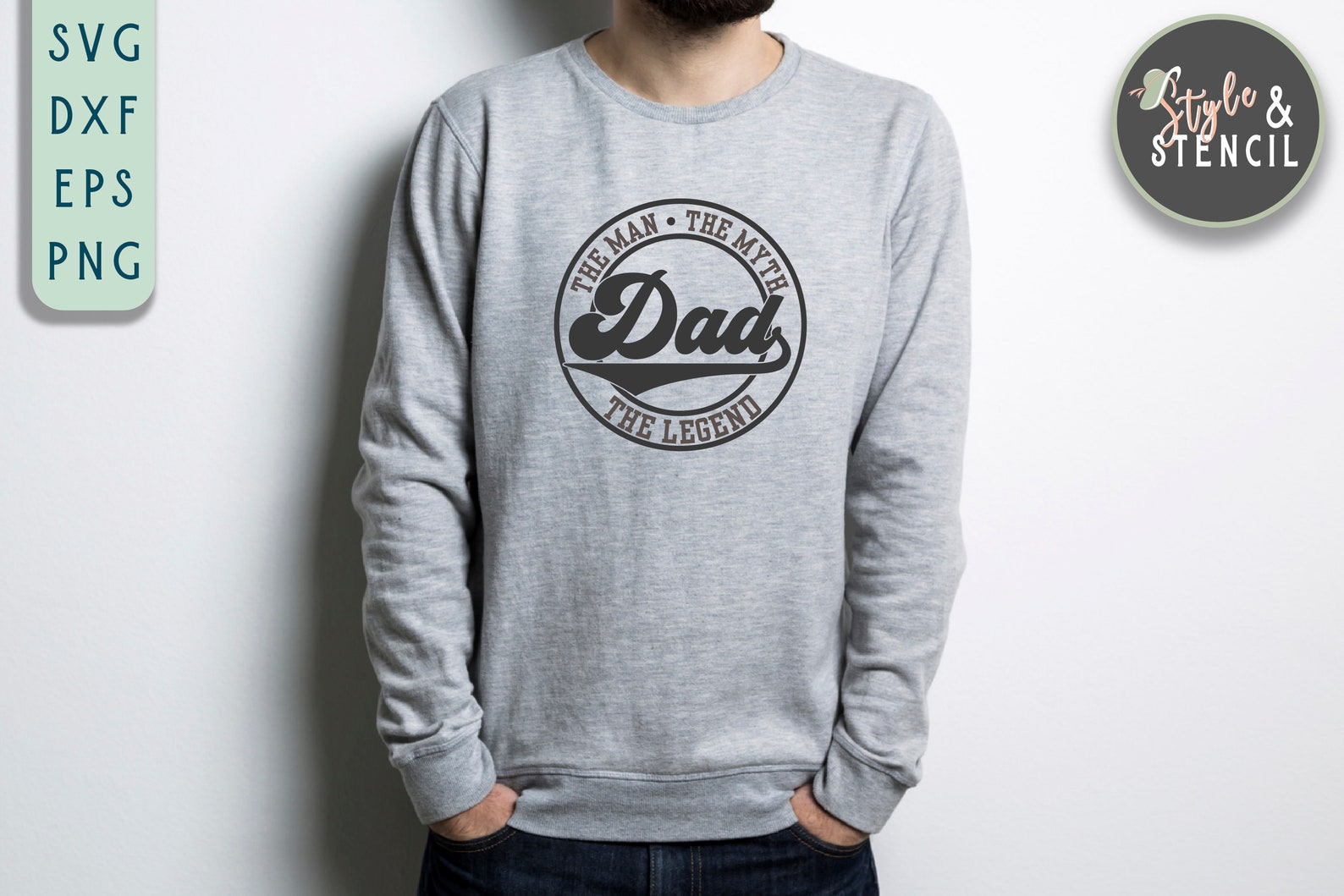 Dad SVG Fathers Day SVG Dad Gift the Man the Myth the - Etsy