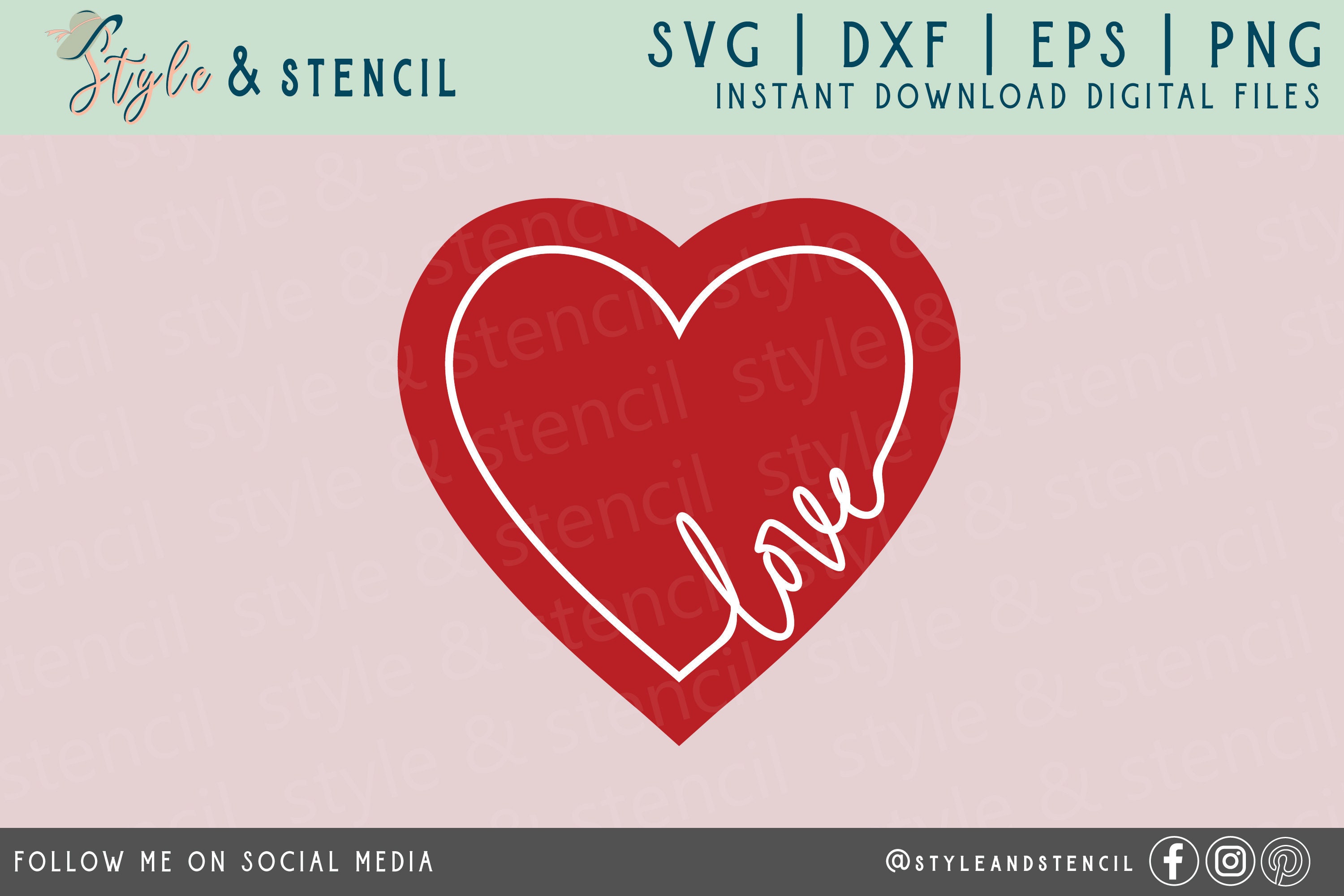 Love SVG Valentine SVG Heart SVG Valentines Day Svg - Etsy