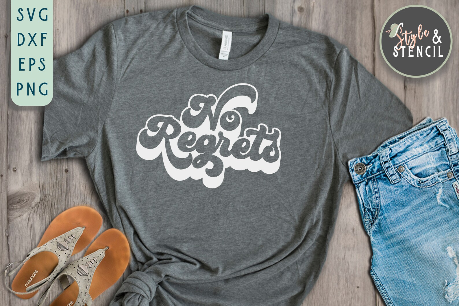 No Regrets Retro Font SVG – Quote Design (digital Download) - Etsy